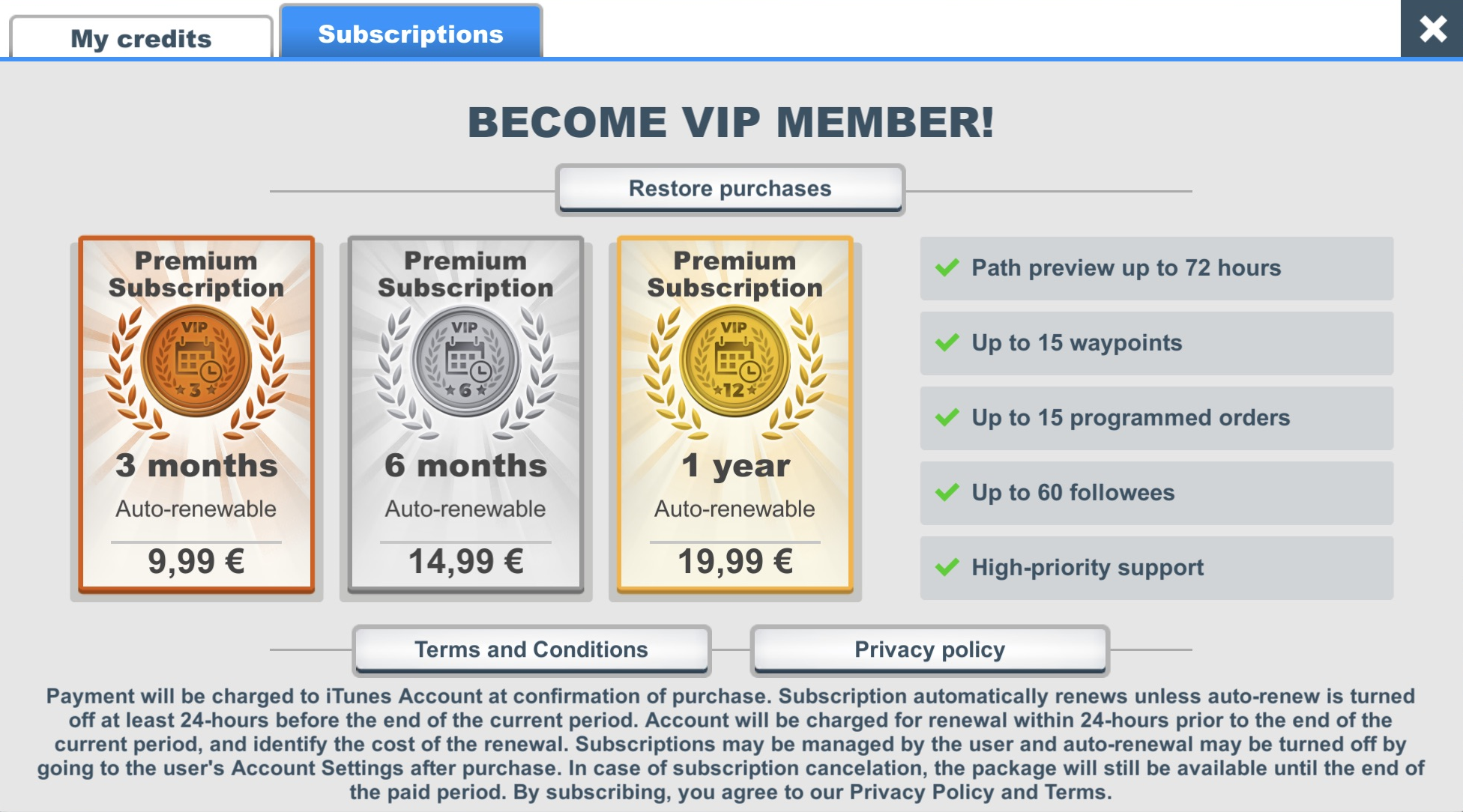 Become a VIP member – VR Offshore Help Center